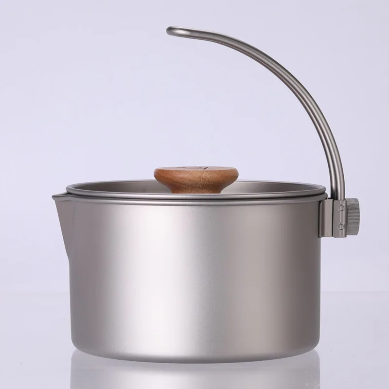 1000ML-Pure-Titanium-Tea-Pot-Kettle-Lightweight-Camping-Tea-Kettle ...