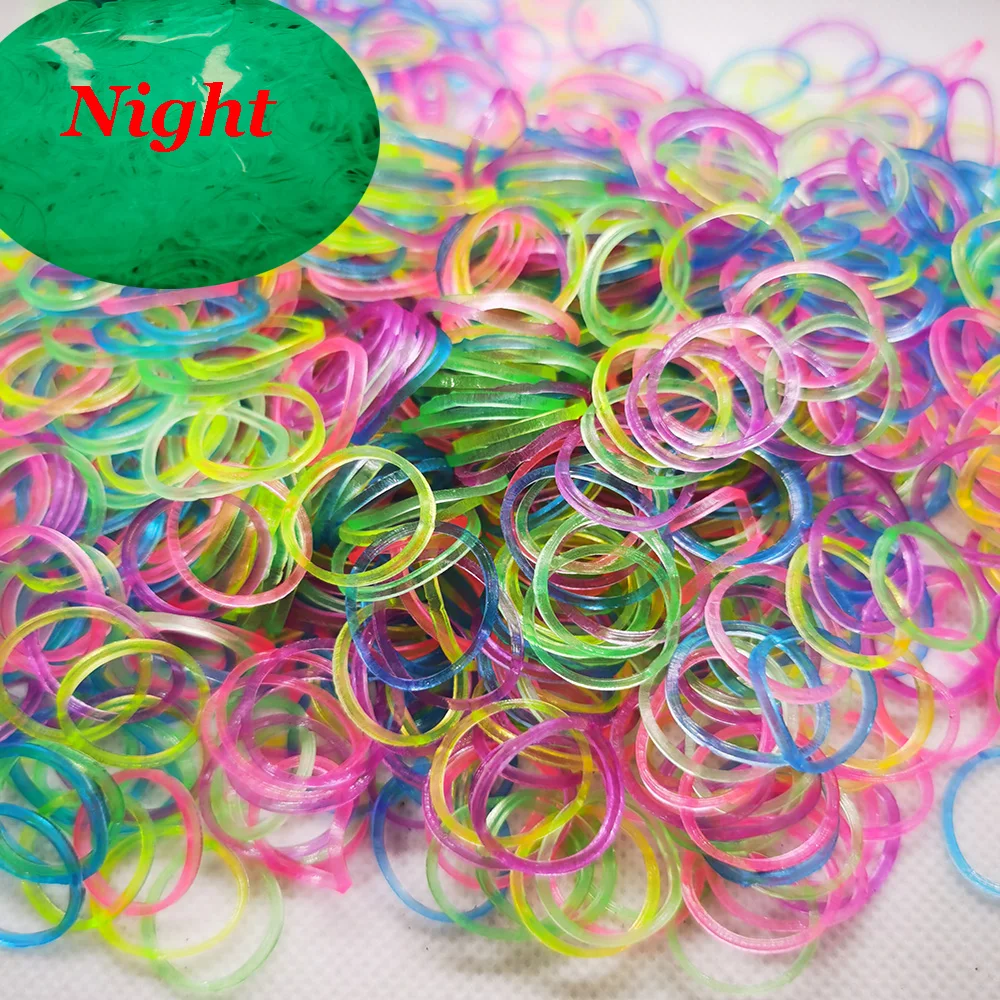 2022-New-Fluorescence-Glow-Bracelets-making-supplies-DIY-Rubber-Loom ...