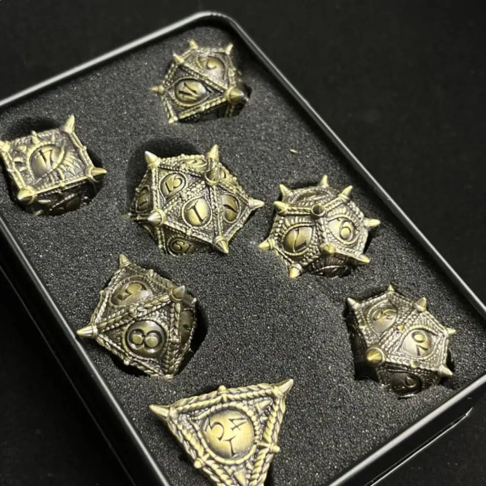DND-Dices-Set-Metal-DND-Dice-D20-D6-for-Dungeons-Dragon-D-D-COC-RPG ...