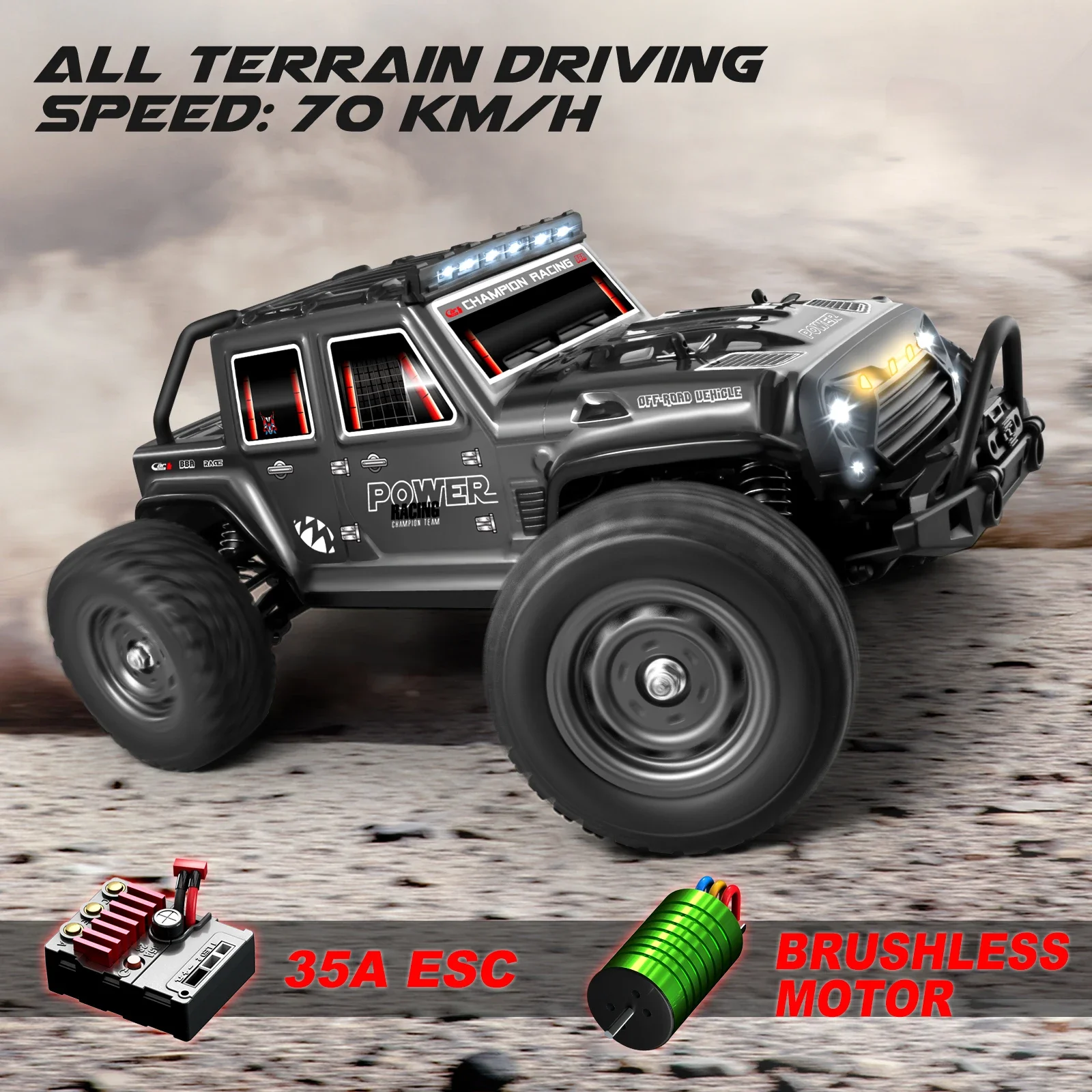 1-16-16103-MAX-RC-Car-4WD-Off-road-Remote-Control-Vehicle-70km-h-High ...