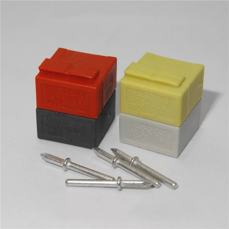 50pcs WAGO 243-131 solder pin 243-211 243-212 Red, Black, Yellow, White ...