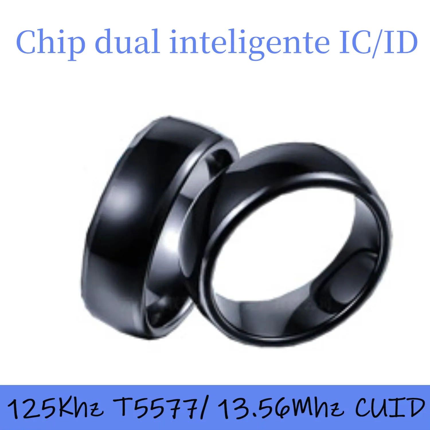 Anillo inteligente de doble Chip Ic Id, llave cambiable Rfid de 13,56 ...