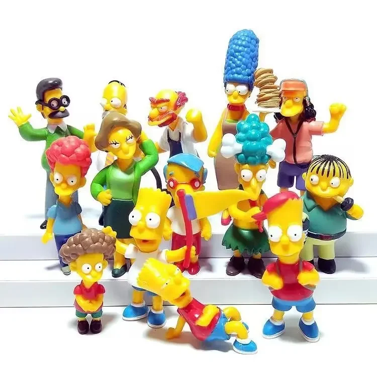 14pcs-Simpsons-Cartoon-Action-Figures-Toys-Funny-Homer-Marge-Bart-Mini ...