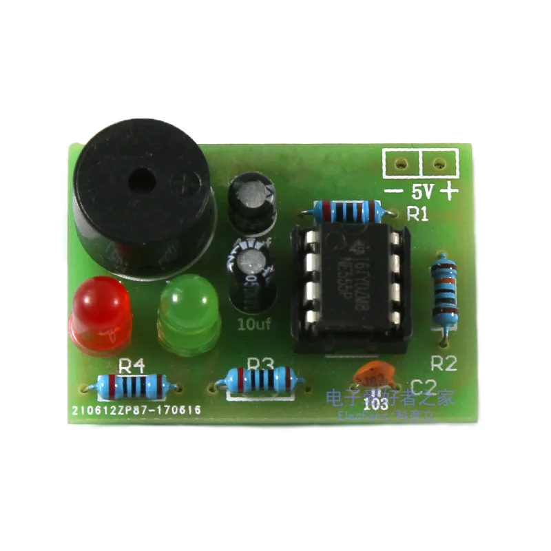 Parts-NE555-Multivibrator-Kit-NE555P-Astable-Circuit-Double-Flash ...