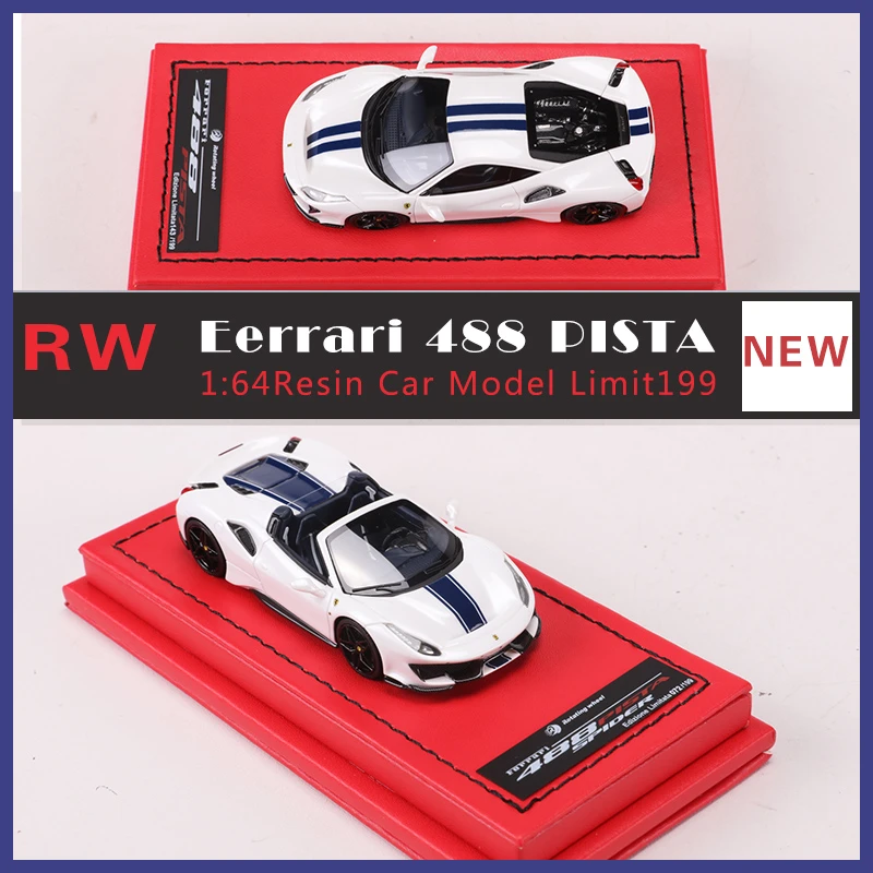 Rotating Wheel RW 1:64 488 Pista Resin Car Model Limited edition 199 ...
