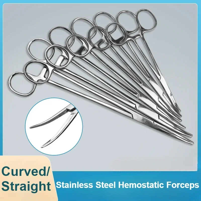1Pcs Stainless Steel Hemostatic Forceps Surgical Forceps Tool Hemostat ...