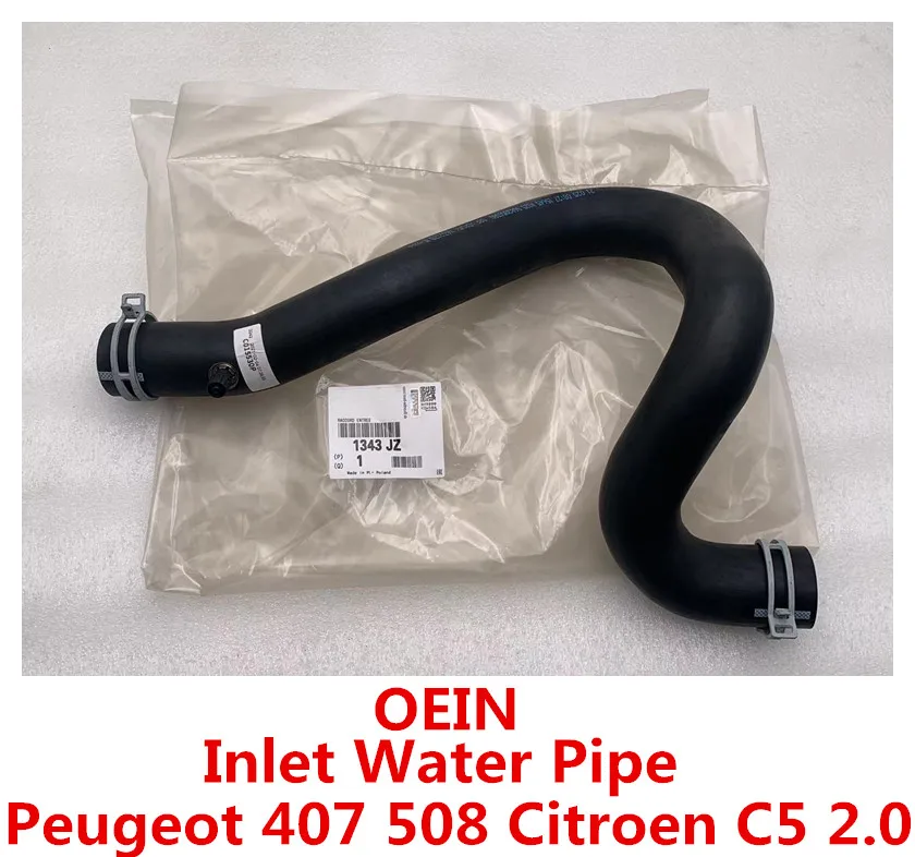 OEIN manguera de radiador, tubo de agua de entrada superior 1343JZ ...