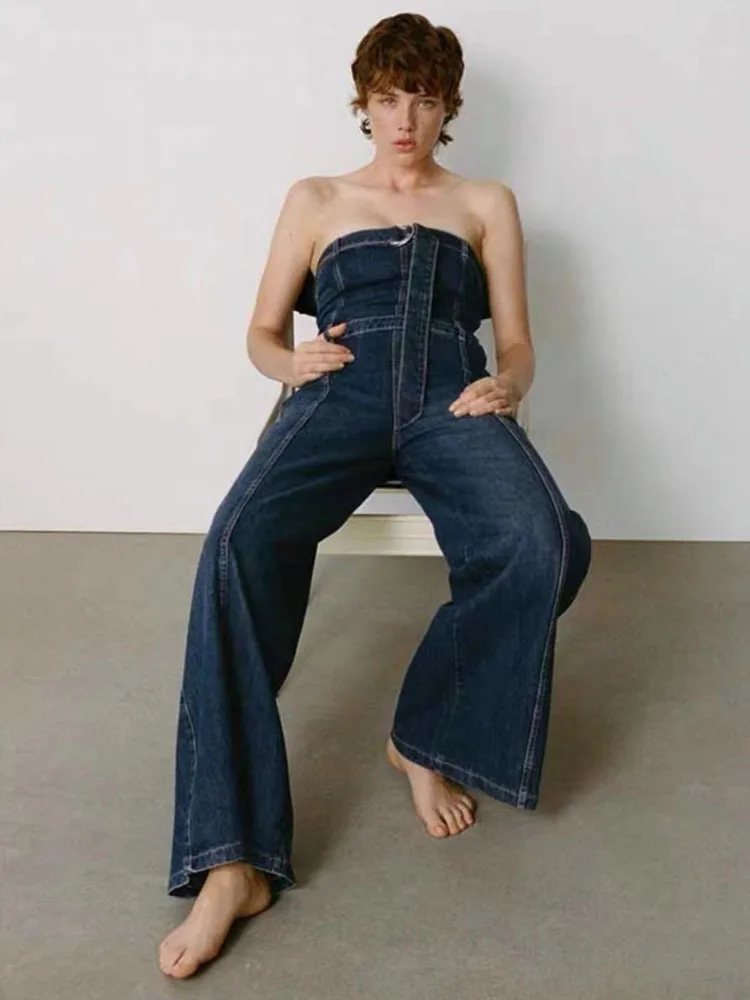 Women-s-Off-Shoulder-Strapless-Denim-Jumpsuit-Overalls-For-Women-Long ...