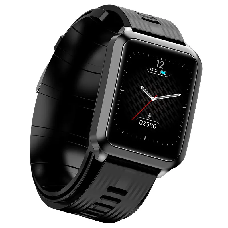 P60 Smartwatch Air Pump Airbag True Blood Pressure Oxygen Temperature ...