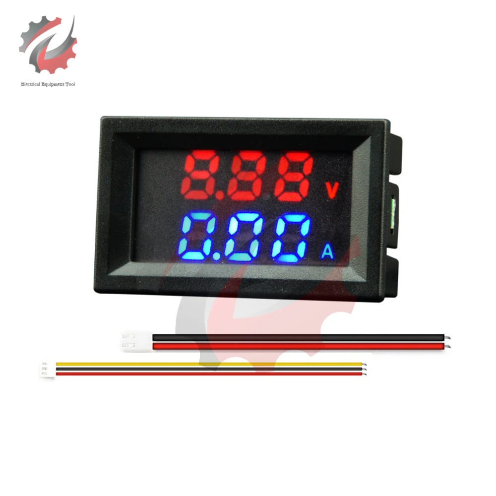 M430-Digital-Voltmeter-Ammeter-Power-Meter-DC-5-12V-10A-50A-100A-Dual ...