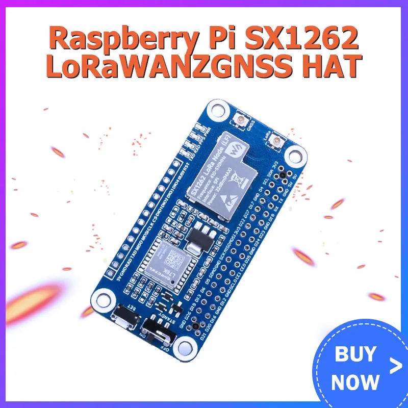 Raspberry-pi-SX1262-LoRaWAN-GNSS-HAT-Expansion-board-with-Antenna-for ...