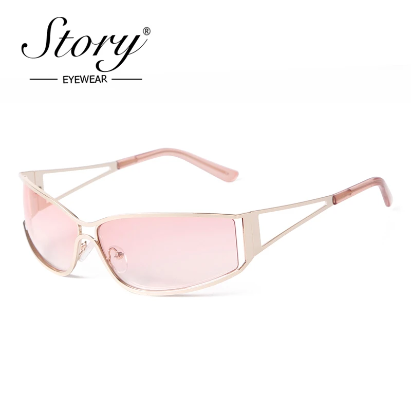 STORY-Trendy-Retro-Y2K-Metal-Rectangle-Sunglasses-Women-Men-Fashion ...