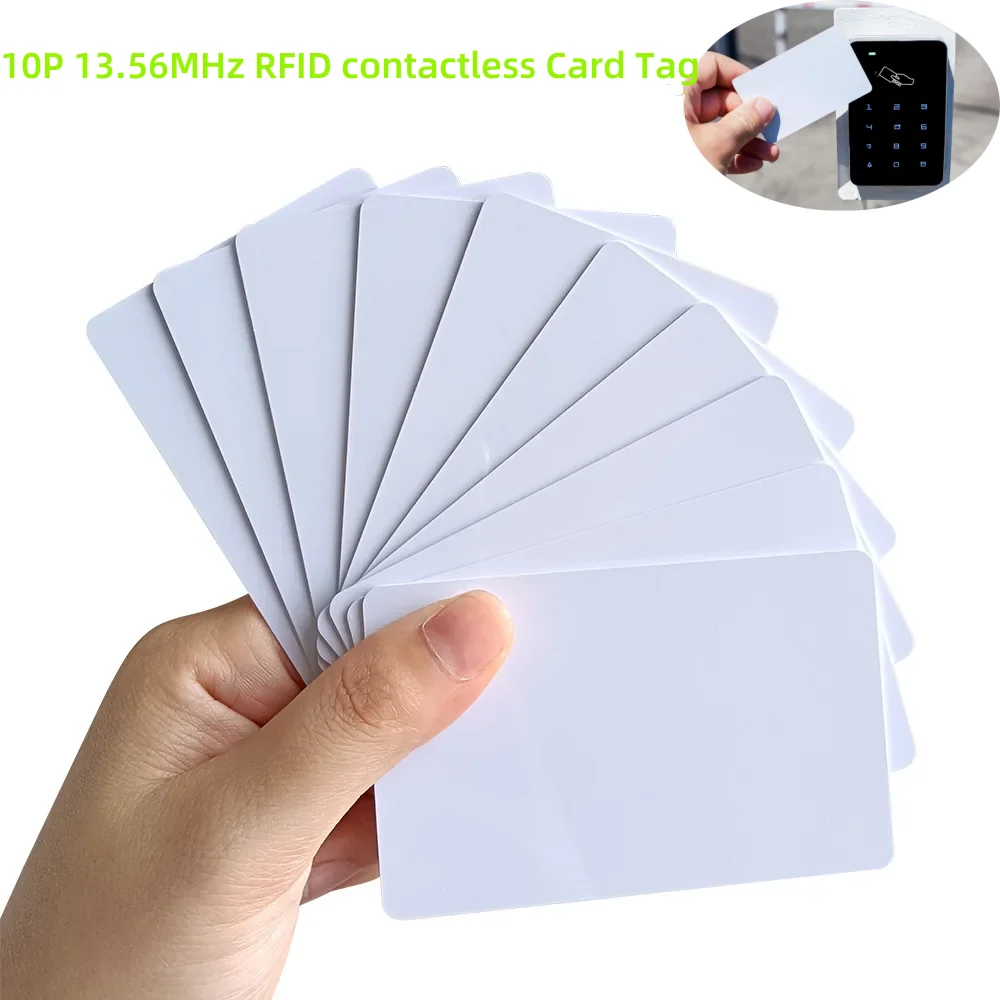 10P 13.56MHz RFID contactless Card Tag MF S50 Proximity IC Smart Card ...