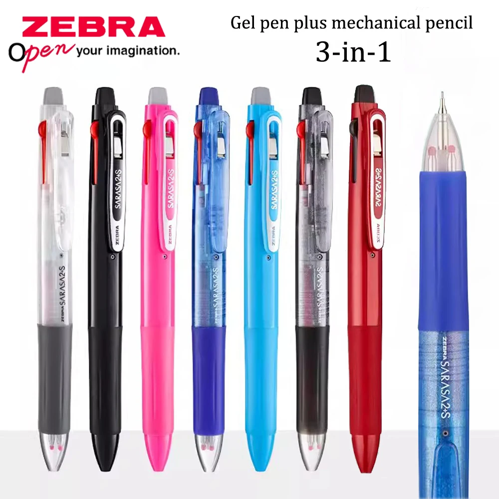 Japan-ZEBRA-Multi-function-Pen-SJ2-Black-and-Red-Gel-Pen-Mechanical ...