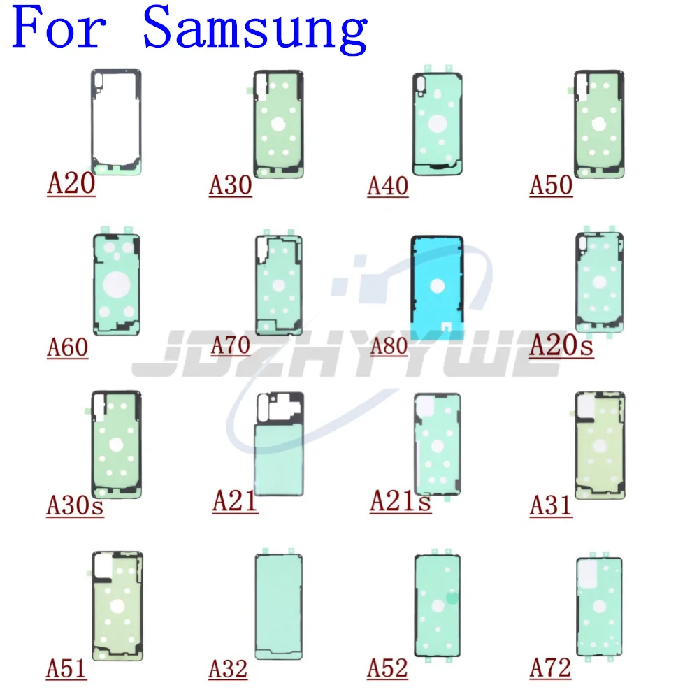 2Pcs Back Housing Battery Door Cover Adhesive Sticker Tape for Samsung ...