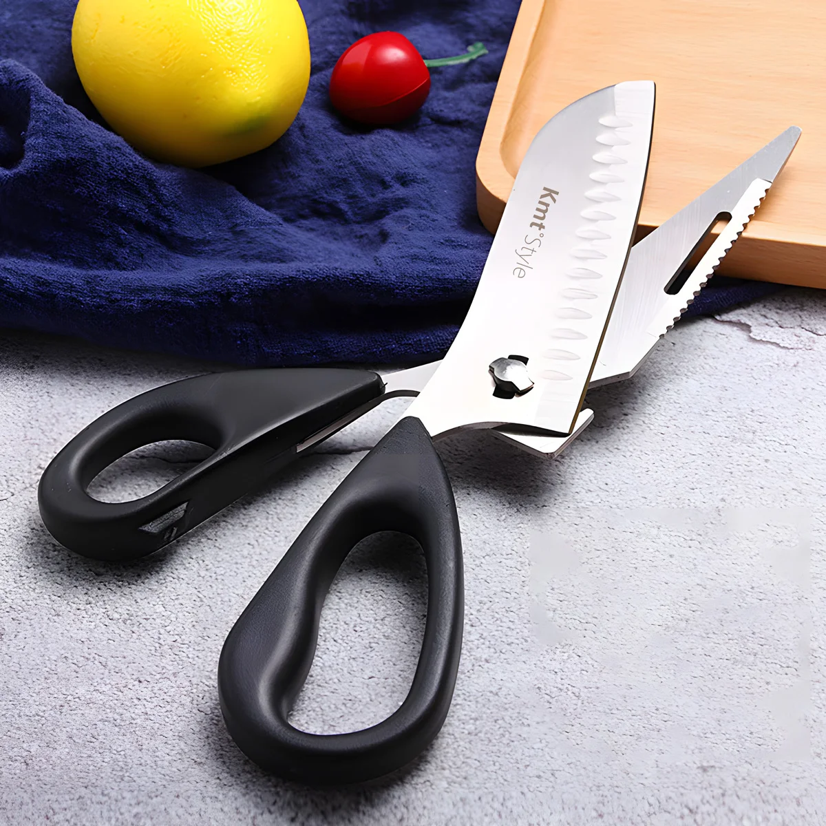 KMT-Kitchen-Chicken-Bone-Scissors-with-Cover-Stainless-Steel-Heavy-Duty ...