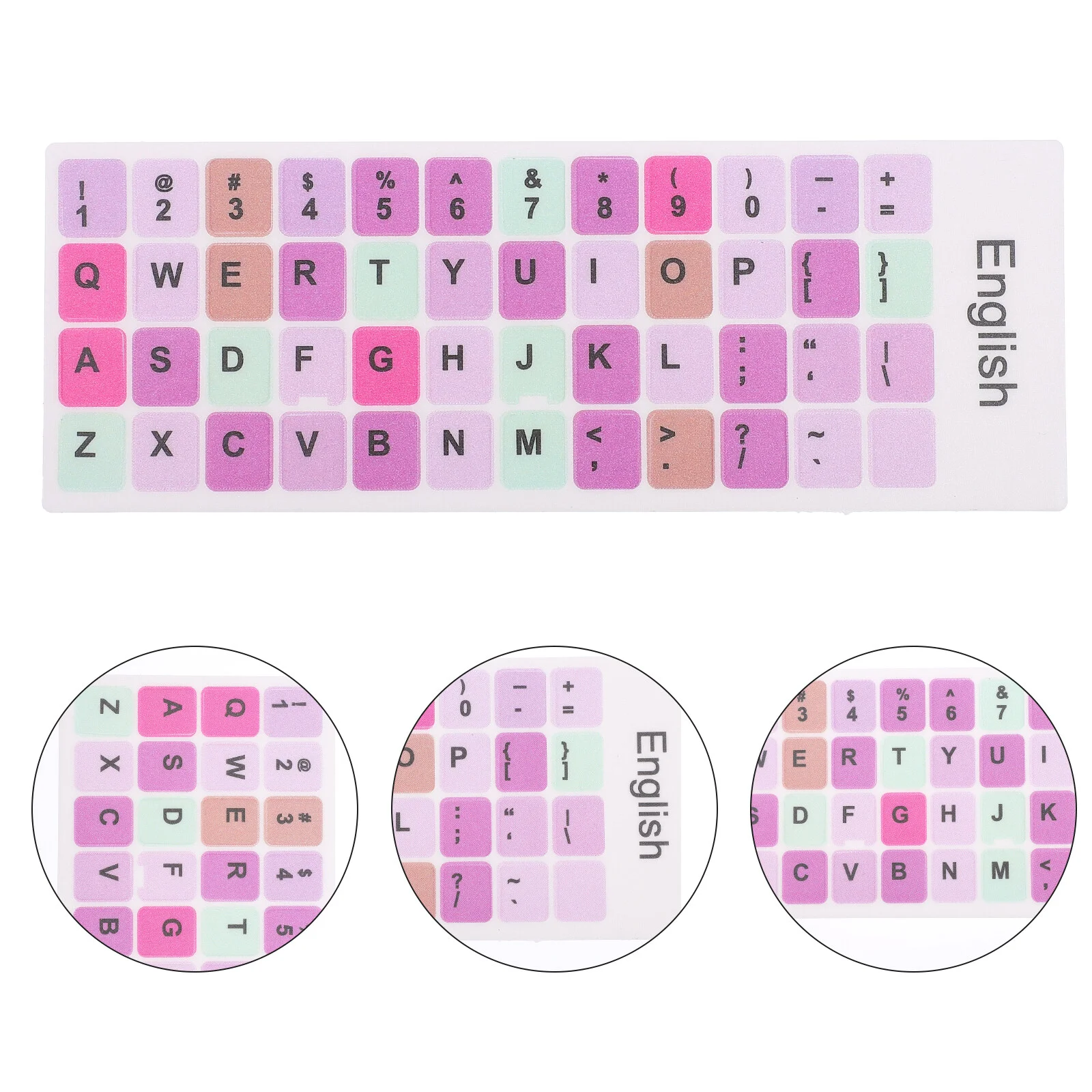 2 Sheets Key Caps Keyboard Keycap Decorative Sticker Replacement Laptop ...