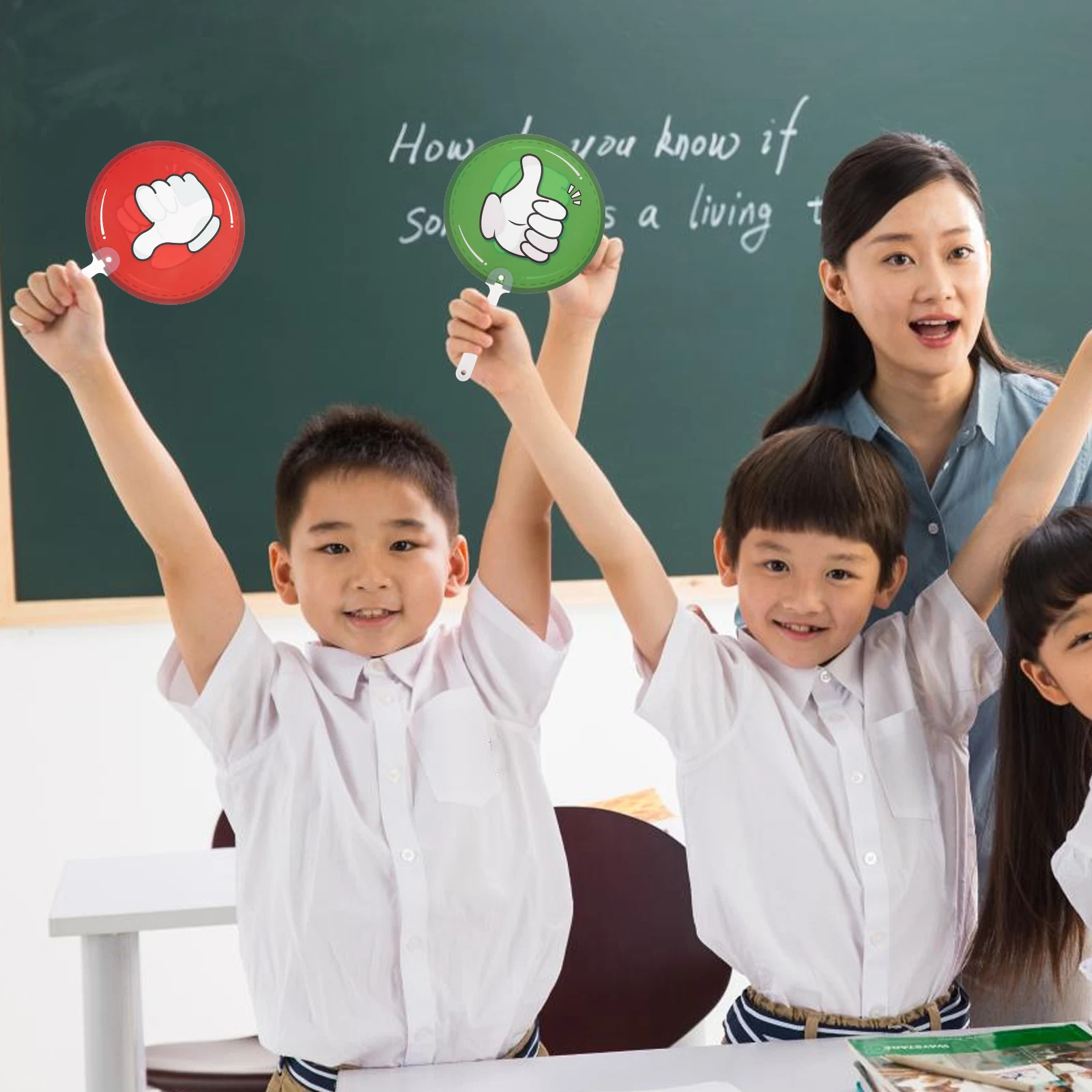 10pcs Interactive Classroom Voting Paddles Double Sided True False ...
