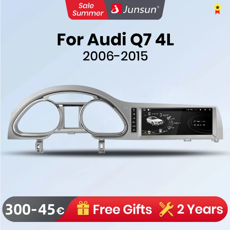 Junsun android 11 10,25 Zoll drahtloses Carplay Autoradio Multimedia für Audi Q7 2006 ~ 2015 DSP ...