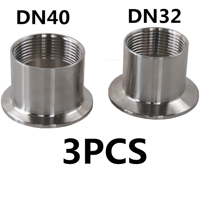 DN32-DN40-3PCS-5PCS-Adapters-for-heater-Sanitary-Stainless-Steel-SS304 ...