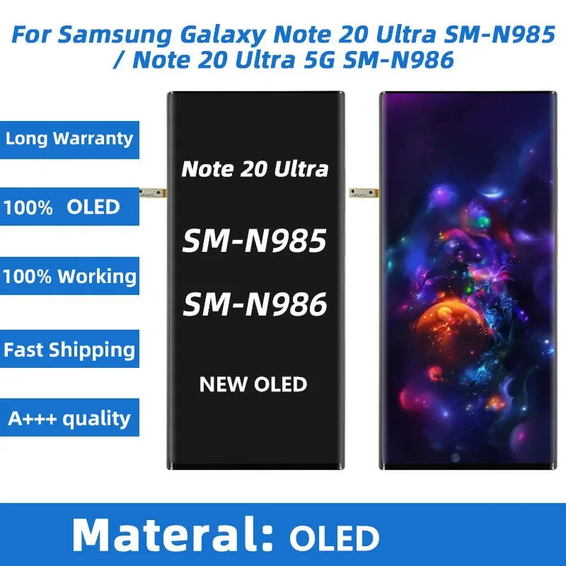 Super-OLED-Display-For-Samsung-Galaxy-Note-20-Ultra-5G-N986-Touch ...