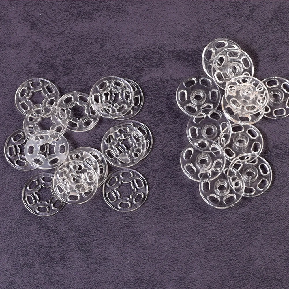 100pcs-Clear-Shirt-Buttons-Coat-Snaps-Buttons-Invisible-Snaps-Fasteners ...