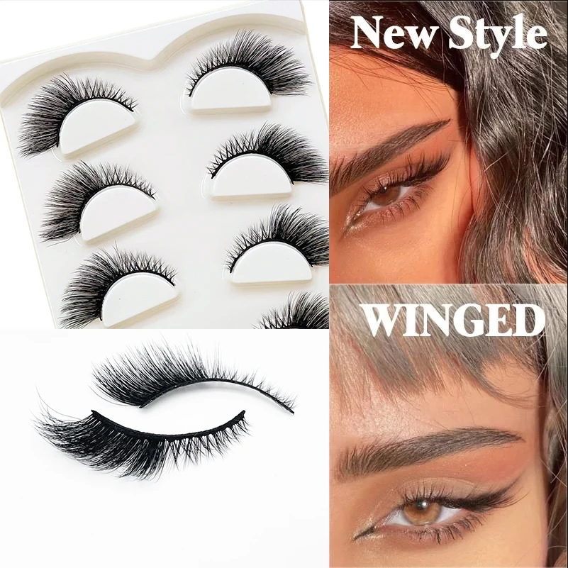 5Pais-Mink-Fake-Eyelashes-M160-Cat-Eye-False-Eyelashes-NEW-Winged-End ...