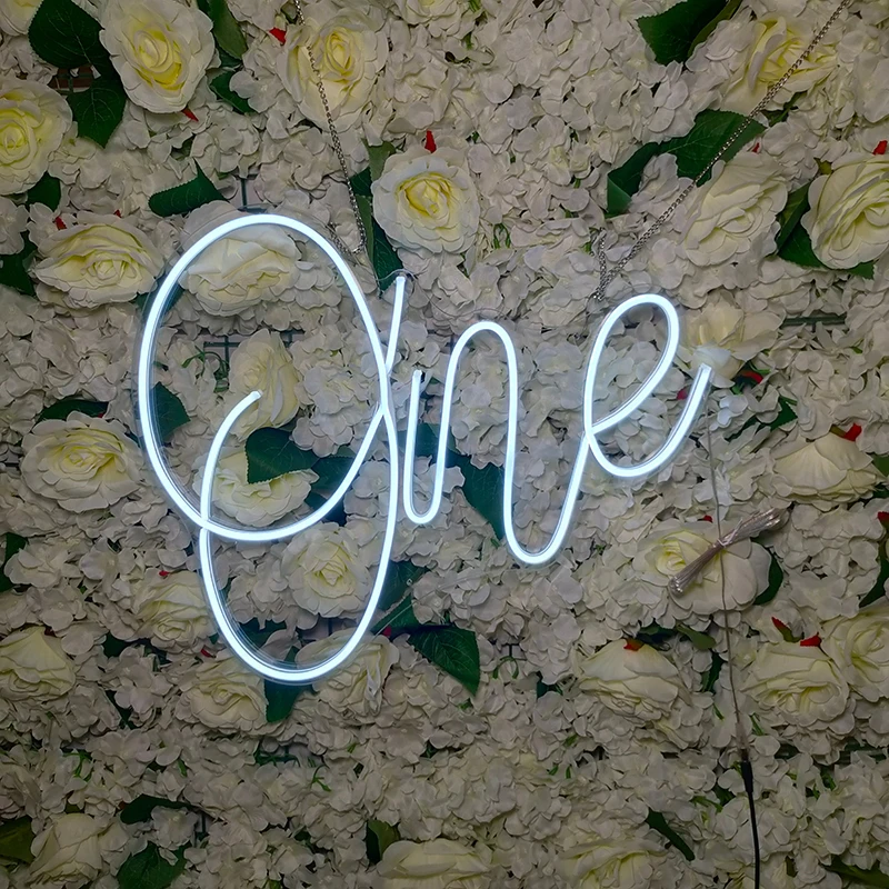 ONE-Neon-Sign-for-First-Birthdays-Party-Kids-Birthdays-Decoration-Wall ...