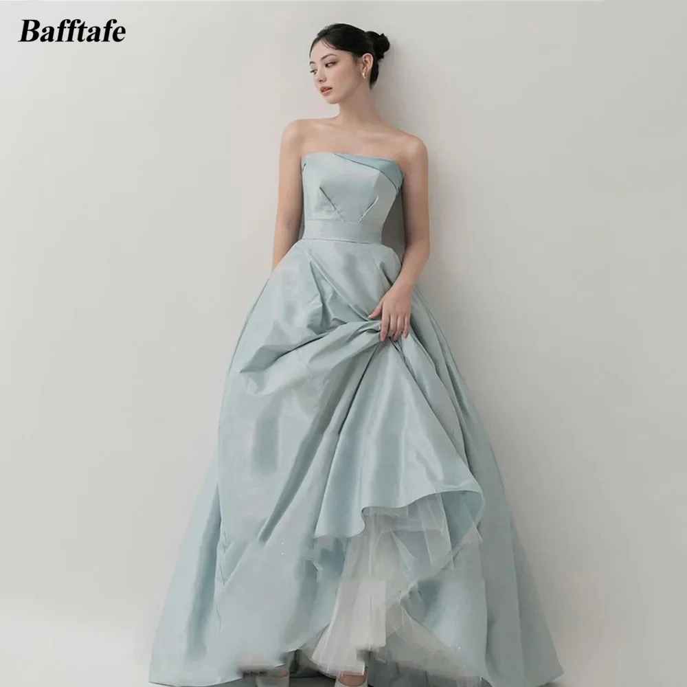 Bafftafe-A-Line-Satin-Tulle-Korea-Prom-Dresses-Wedding-Photos-Shoot ...