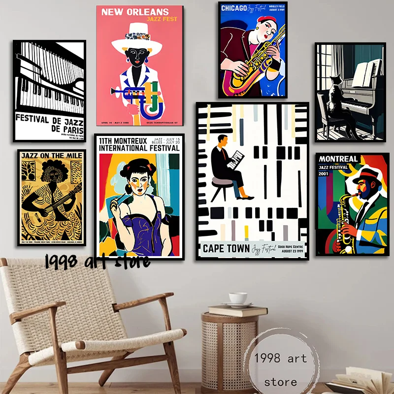 Retro-Jazz-Festival1997-Long-Beach-Jazz-Blue-Note-Jazz-Club-Art-Posters ...