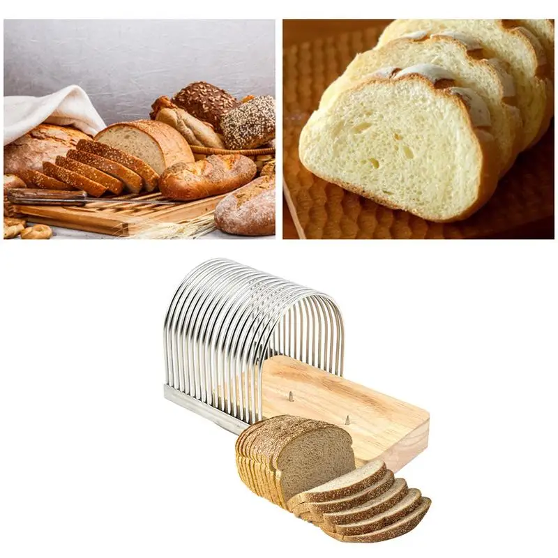 Professional Bread Loaf Toast Cutter Slicer Slicing Cutting Guide Mold ...
