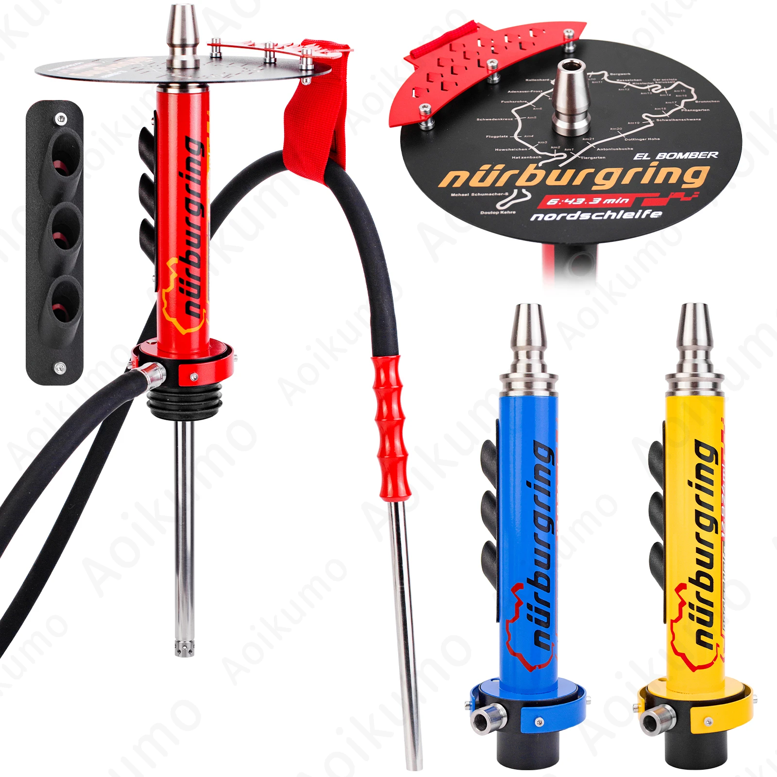 Hookah Set With 3 Outlets Racing Style Shisha Narguile Cachimbas ...