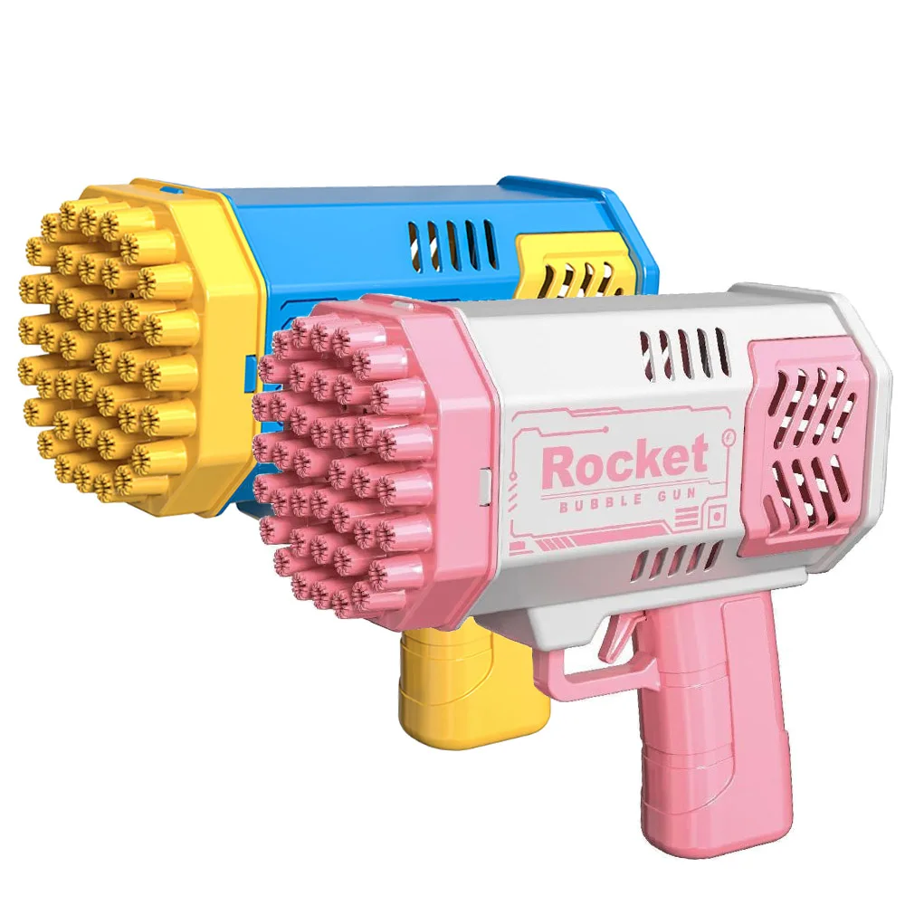 40Holes Bubble Gun Automatic Bubbles Machine Rocket Gun Launcher Shape ...