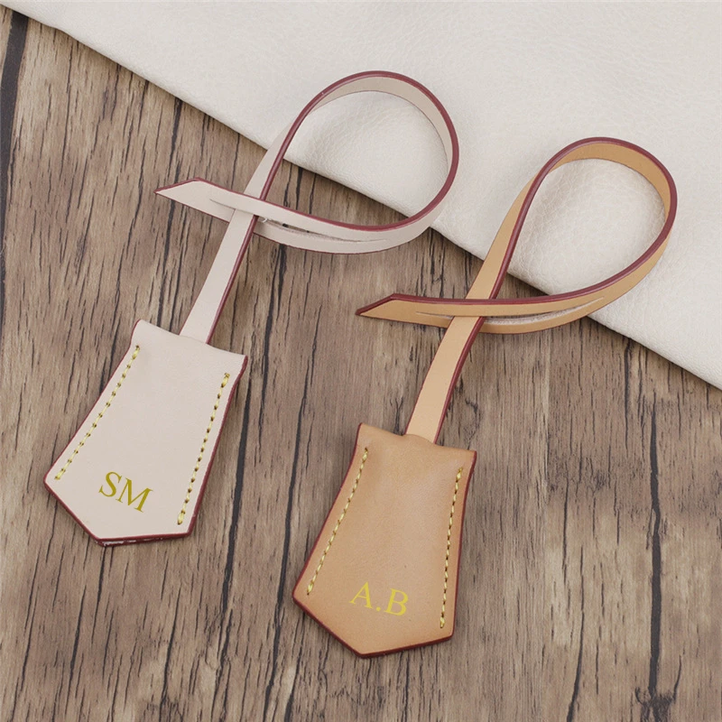 Genuine Leather Luggage Tags | Luggage Travel Tag Leather | Leather Tag ...