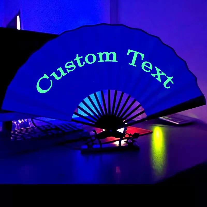 Custom-UV-Glow-Folding-Fan-Personalized-Handheld-Folding-Fans-with ...
