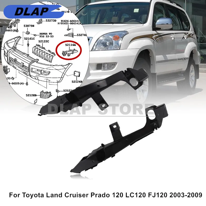 For-Toyota-Land-Cruiser-Prado-120-LC120-FJ120-2003-2009-Front-Bumper ...