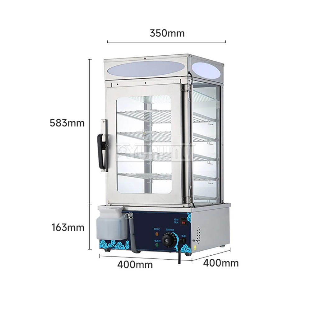 Commercial-Breakfast-Shop-Buns-Steamed-Machine-5-Layer-Stainless-Steel ...