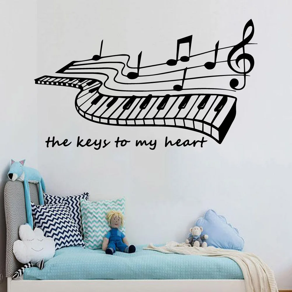 1 pc new Drop Shipping Note Wall Stickers Creative For Living Room Kids ...