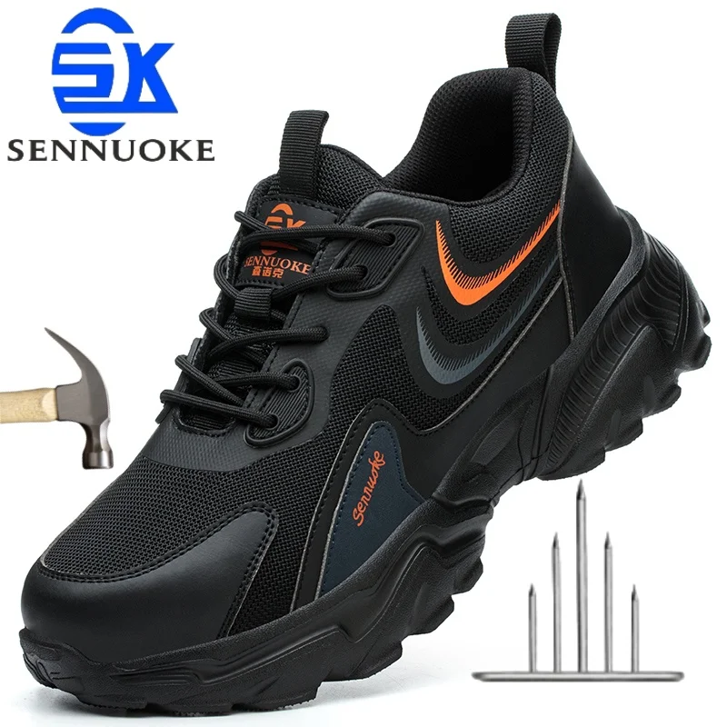 Safety-Shoes-Men-for-Work-Lightweight-Sport-Sneakers-Steel-Toes-Safety ...