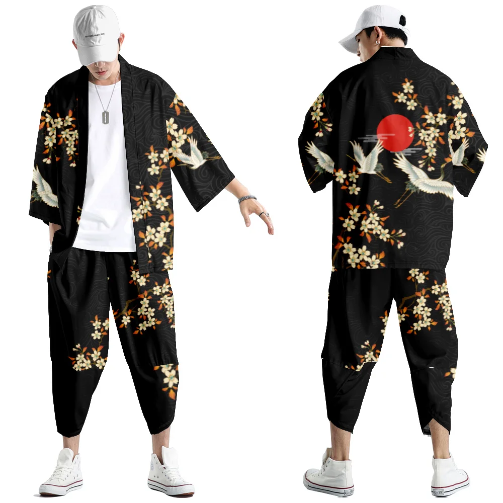 Two-piece-Suit-Oversize-S-6XL-Loose-Japanese-Cardigan-Women-Men-Cosplay ...