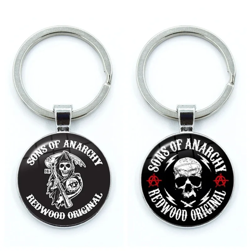 Sons Of Anarchy LOGO Key Chain Key Ring Freedom Symbol Pendant анархия ...