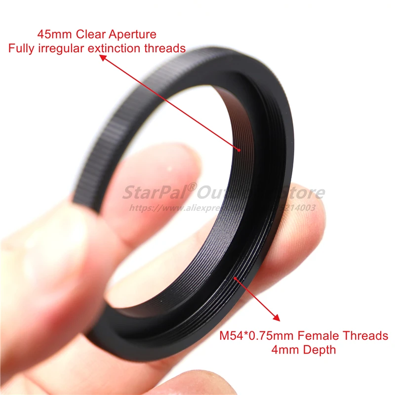 StarPal M48 Male to M54 Female Thread T-Ring Adapter M48*0.75mm Transform to M54*0.75mm ...