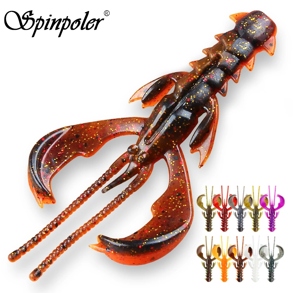 Spinpoler Agile Shrimp Soft Bait TPE/TPR Floating Salted Scented ...