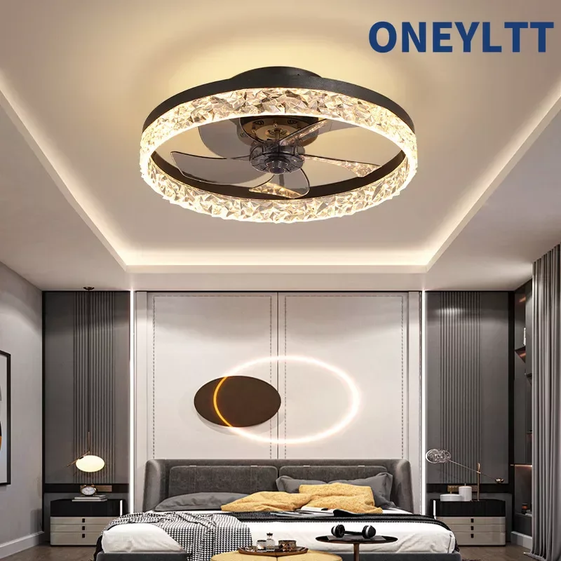 Modern-smart-quiet-ceiling-LED-ceiling-fan-light-remote-control ...