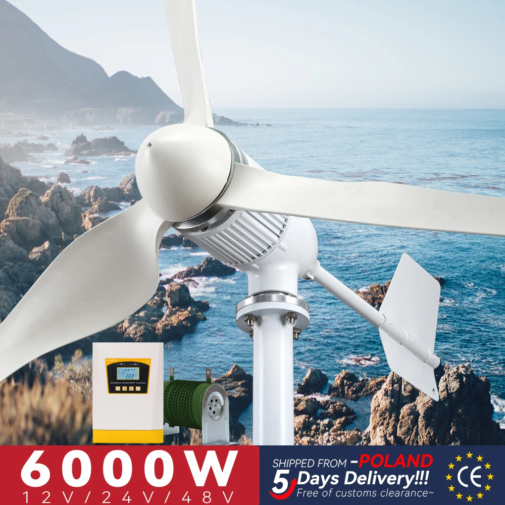 Wind-Turbine-6000W-Generator-Axis-Windmill-Energy-Sources-12v-24v-48v ...