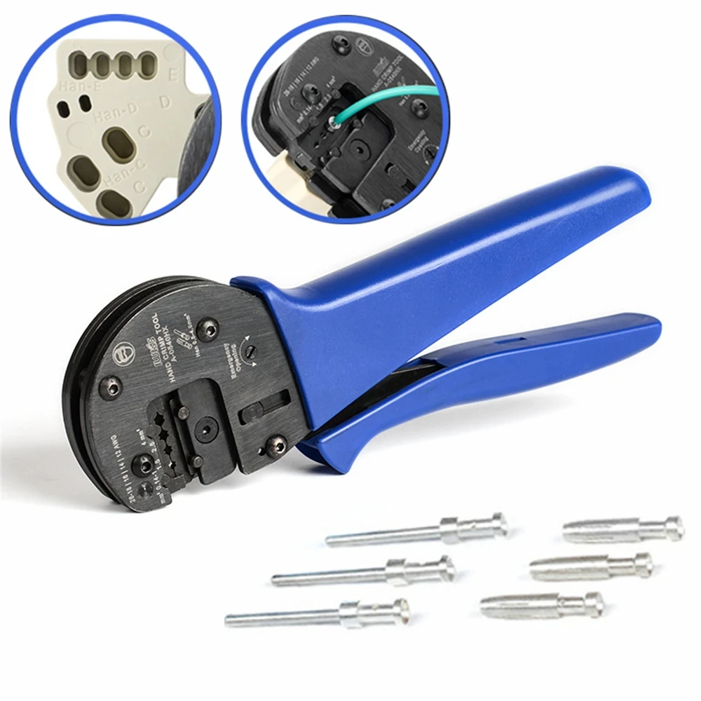 Ferramentas-de-crimpagem-de-catraca-A0540HX-AWG-26-12-Harting-Han-C-Han ...