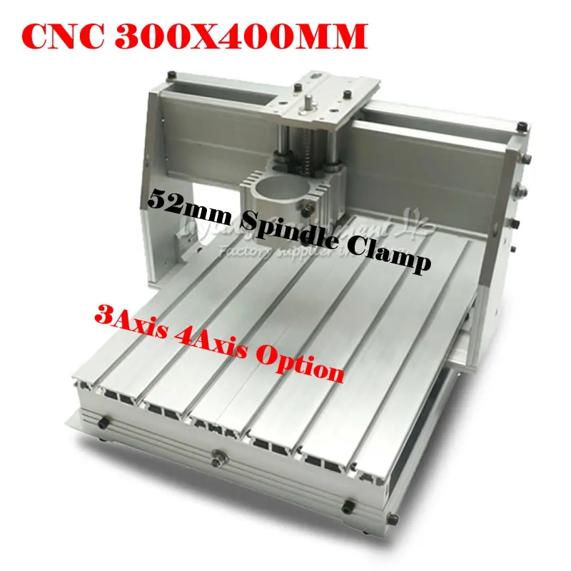 DIY-CNC-3040Z-DQ-Frame-4-Axis-with-Nema23-Stepper-Motors-Ball-Screw-for ...