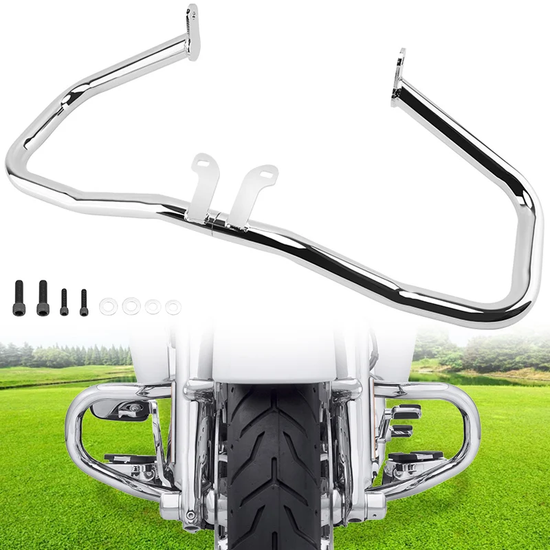 Chrome Motorcycle Chopped Engine Guard Crash Bar Highway Bumper Frame ...