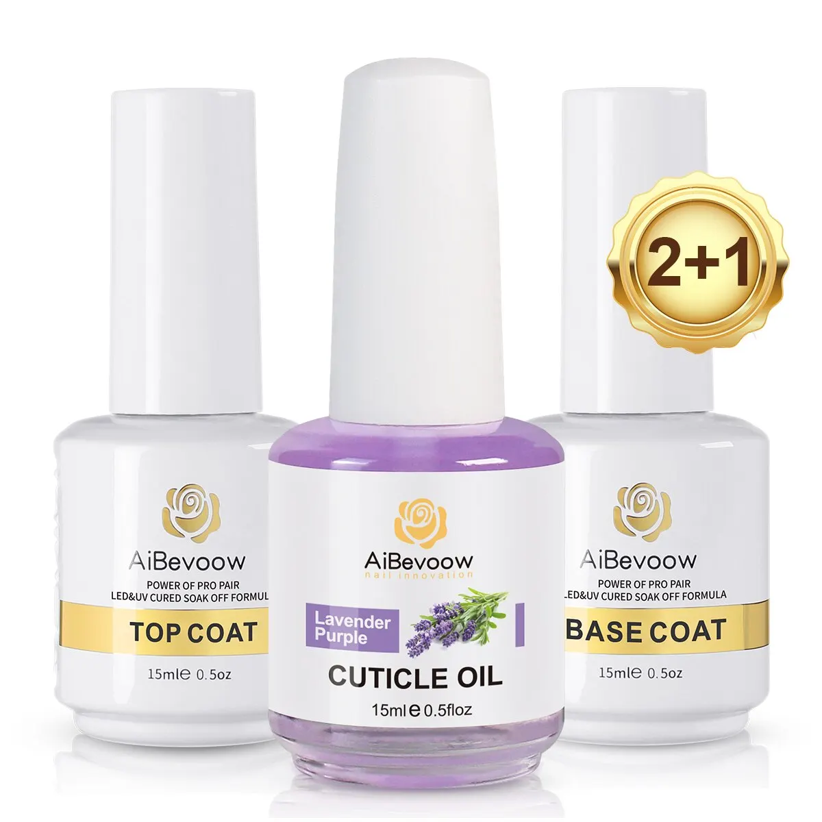 3Pcs-15ml-Gel-Top-Coat-Base-Cuticle-Oil-Set-No-Wipe-Glossy-Shine-Long ...