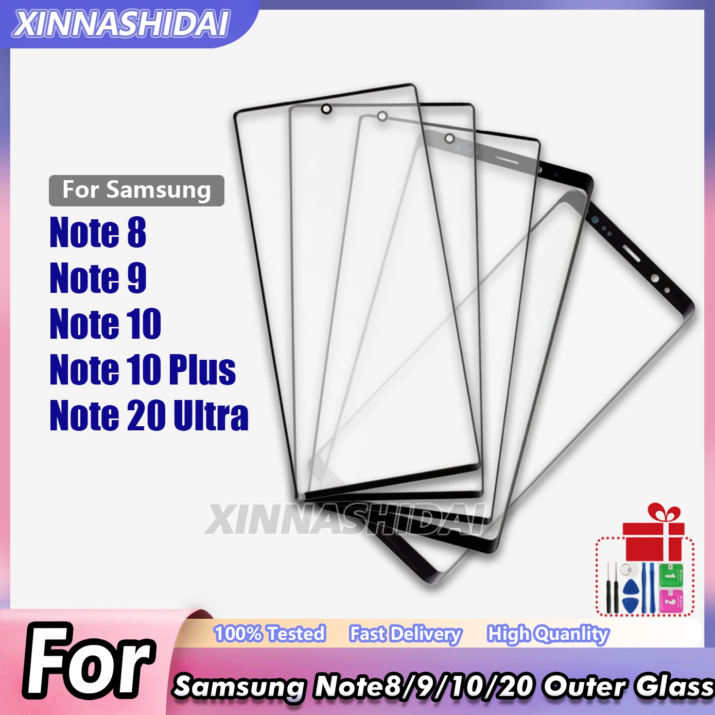 Tempered-Curved-Glass-For-Samsung-Galaxy-Note8-note9-note10-note10-Plus-Screen-Protector-For ...